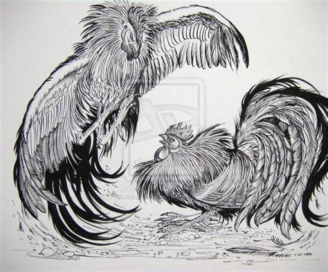 Gamefowl Fighting Rooster Tattoo