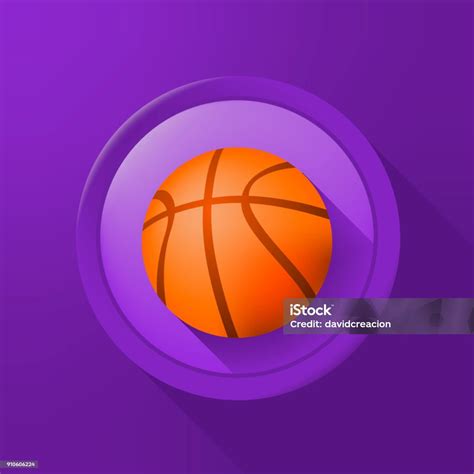 바구니 공 아이콘 색상 배경에 버튼 격리 된 벡터 일러스트 레이 션 농구 팀 스포츠에 대한 스톡 벡터 아트 및 기타 이미지 농구 팀 스포츠 농구공 이모티콘 Istock