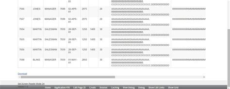 Horizontal Scroll Bar Is Missing In Borderless Region Oracle Forums