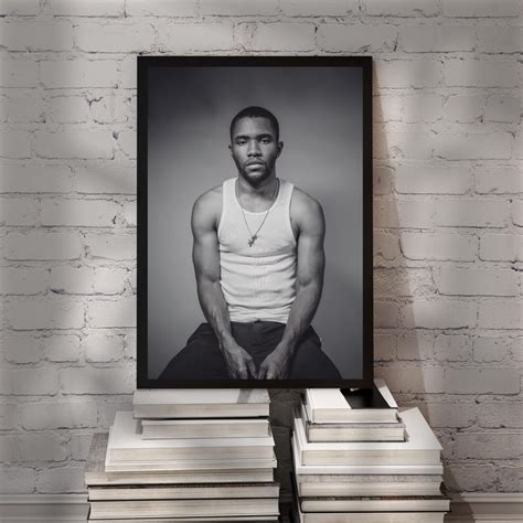 Frank Ocean Poster Blonde Album Art Print Minimalist Randb Wall Decor