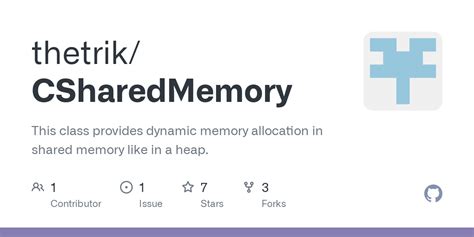 Github Thetrikcsharedmemory This Class Provides Dynamic Memory