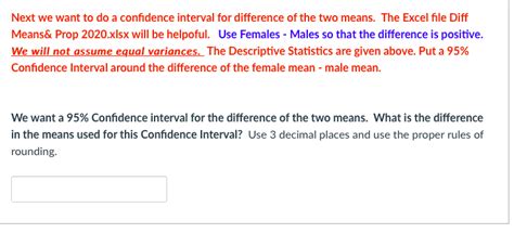 Solved Two Sample Mean Problem This Problem Focuses On A