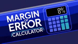 Margin Of Error Calculator Formula Examples VeeForm Blog