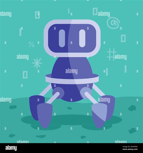 Spider Robot Futuristic Tech Character Stock Vector Image And Art Alamy
