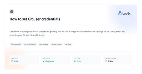 How To Set Git User Credentials Labex How To Set Git User Credentials Labex