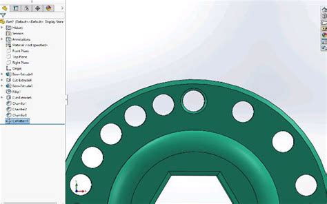 Bidirectional Circular Patterns Sketch SOLIDWORKS