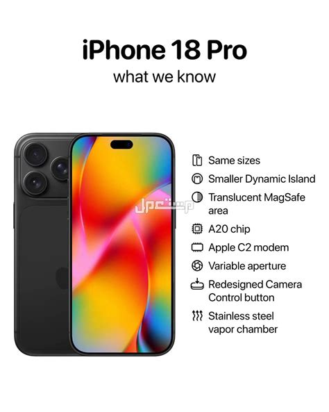 ايفون 18 برو ماكس كل ما تريد معرفته عن مواصفات وسعر Iphone 18 Pro Max