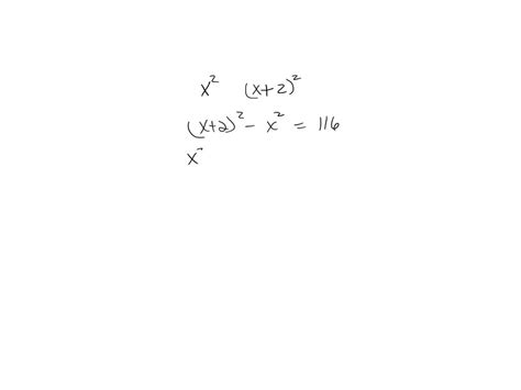 solved the difference of the squares of two consecutive positive even