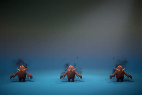spiky golem lv1 character animations 3d characters unity asset