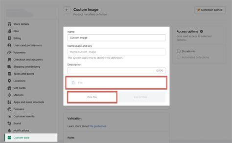 how to configure product metafield