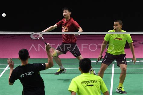 Latihan Tim Thomas Indonesia Antara Foto