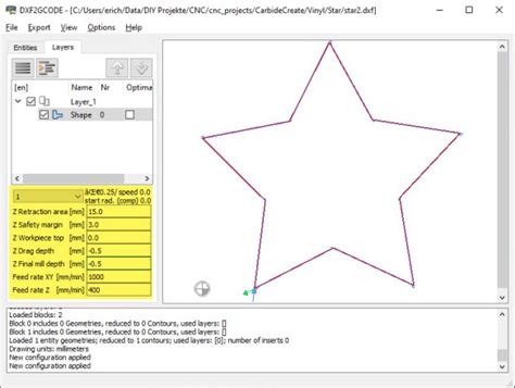 Optimized Vinyl Cutting G Code Tool Path With Dxf2gcode Mcu On Eclipse