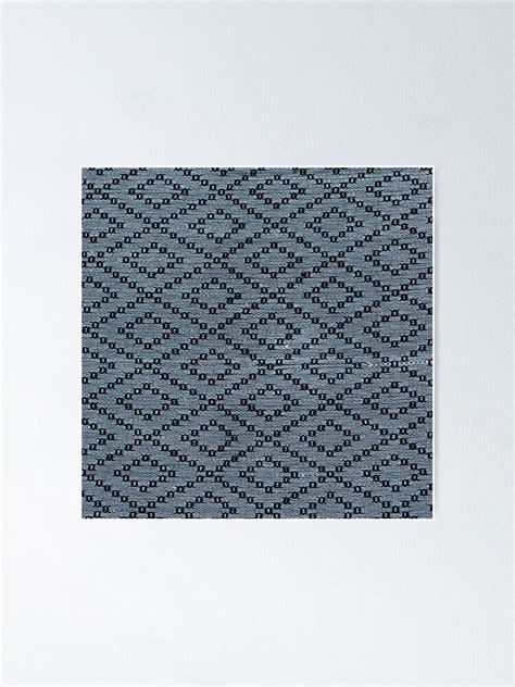 Philippine Inabel Pattern Blue Poster For Sale By Rented Soul Redbubble