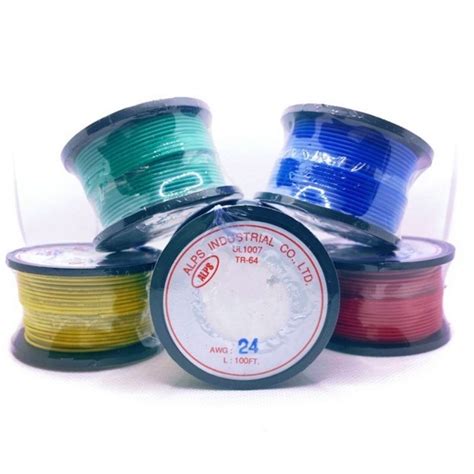 สายไฟ สาย Awg เบอร์ 24 ความยาว 100ft ยี่ห้อ Alps จำนวน1ม้วน Shopee Thailand