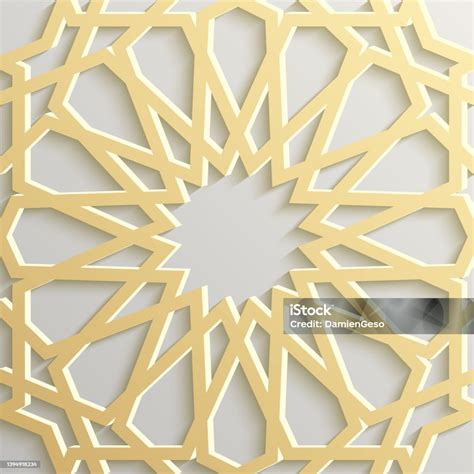 원활한 이슬람 패턴 3d 전통적인 아랍 디자인 요소 0명에 대한 스톡 벡터 아트 및 기타 이미지 0명 곡선 기하 도형 Istock