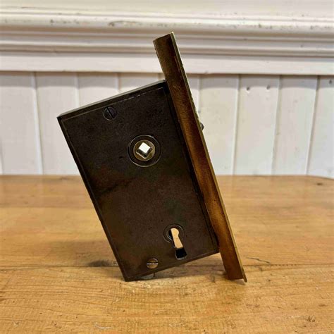 Brass Antique Pocket Door Mortise Lock Historic House Salvage