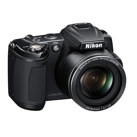 Compact Coolpix L120 - Noir + Nikon Nikkor 21X Wide Optical Zoom VR 25 ...