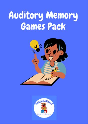 Auditory Memory Games Pack Memory Auditory Memory Directions