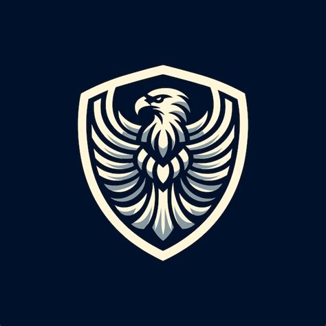 독수리 로고 프리미엄 벡터
