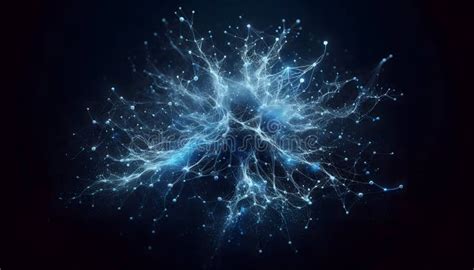 Dynamic Visualization Of Subatomic Particles And Their Interactions Stock Illustration