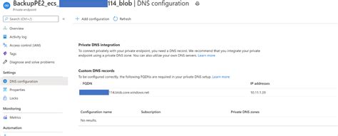 Azure Backup에 대한 프라이빗 엔드포인트 만들기 및 사용 Azure Backup Microsoft Learn