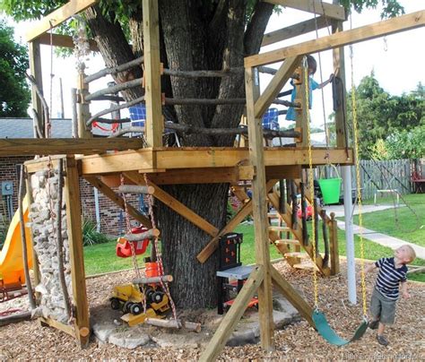 Swing Set Tree House How To Make A Killer Tree House For Less Than 700 A L Top Of The