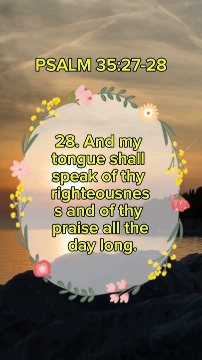 Word Today Psalm 35 27 28 Youtube