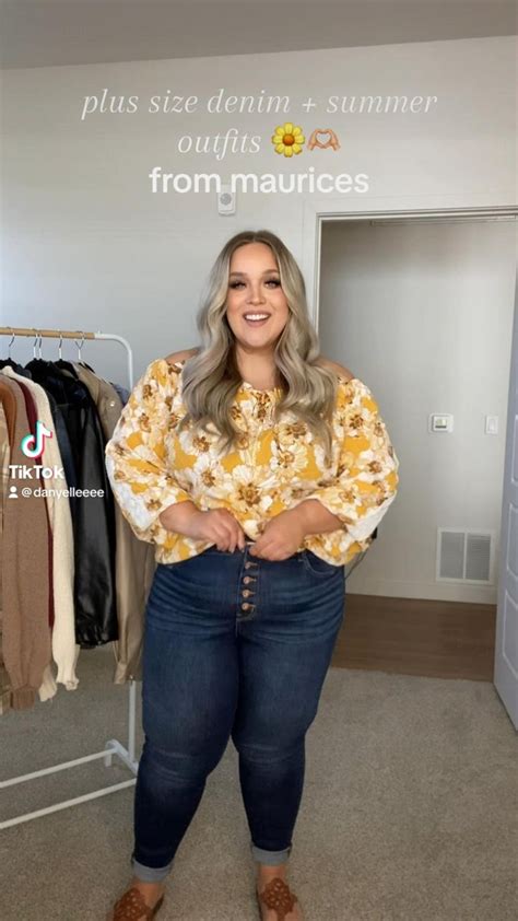 Plus Size Denim Summer Ootd Plus Size Summer Outfit Plus Size
