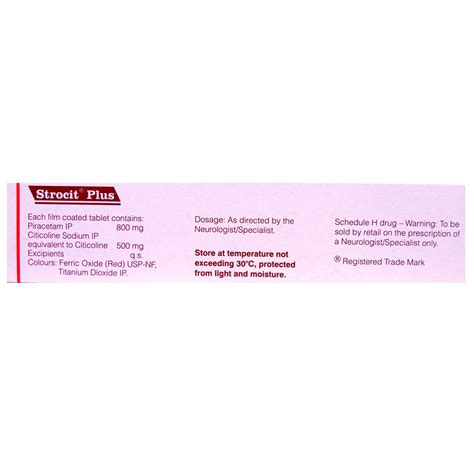 Strocit Plus Tablet 10s Price Uses Side Effects Composition