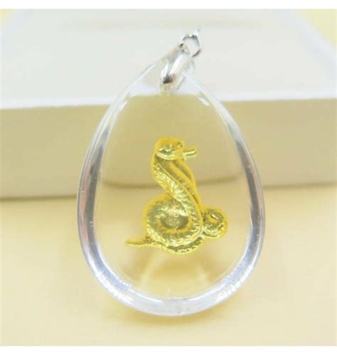 뱀 24k 999 옐로우 골드 금 인공 크리스탈 목걸이 순금 펜던트 돌잔치 선물 12간지 악세사리 쥬얼리 티몬
