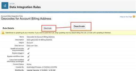 How To Activate Data Integration Rules In Salesforce Salesforce Faqs