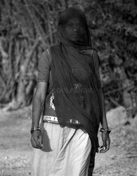 Rajasthani Woman Wearing Colourful Indian Sarees Editorial Photography