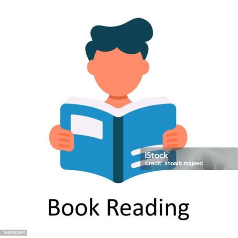 책 읽기 벡터 플랫 아이콘 디자인 그림입니다 교육과 학습 흰색 배경에 기호 Eps 10 파일 가정의 방에 대한 스톡 벡터 아트 및 기타 이미지 Istock