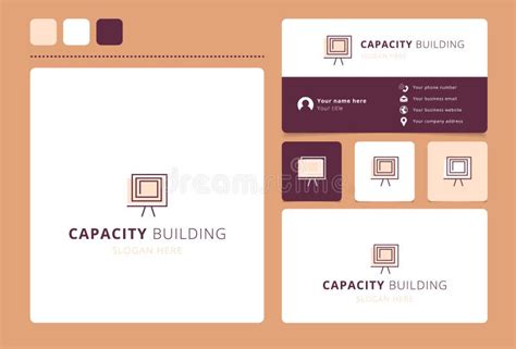 Capacity Building Logo Design With Editable Slogan Branding Book And