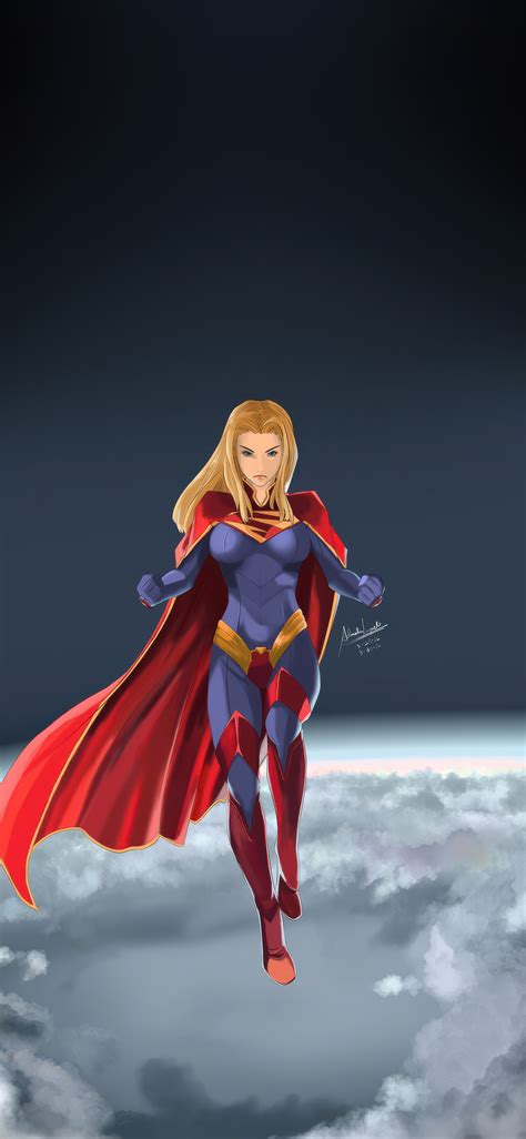 1125x2436 Supergirl Guardian Angel Iphone Xsiphone 10iphone X Hd 4k