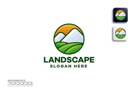 Landscape Logo Design Vector Free Download