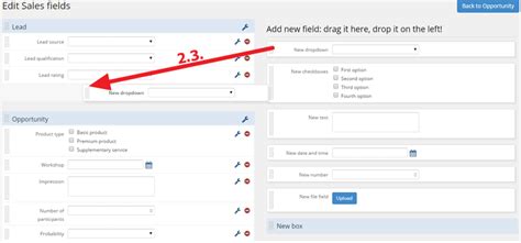 Creating Customizing Deleting Fields