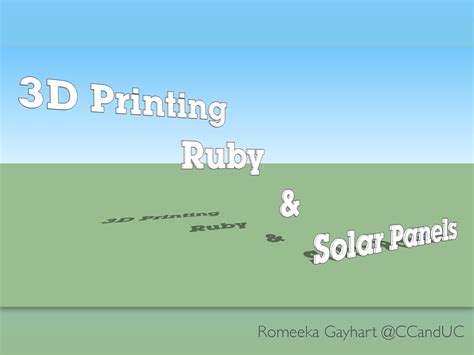 Ruby Sketchup And 3d Printing Speaker Deck