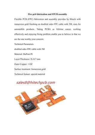 Flexible Pcb Fabrication And FPCB Assembly PDF