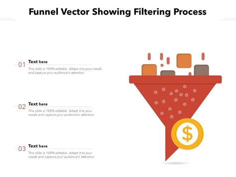 Funnel Vector Showing Filtering Process Ppt PowerPoint Presentation File Te
