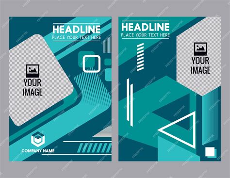 비즈니스 브로셔 전단지 디자인 벡터 일러스트 레이 션 프리미엄 벡터