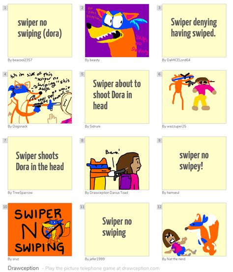 Swiper No Swiping Dora Drawception