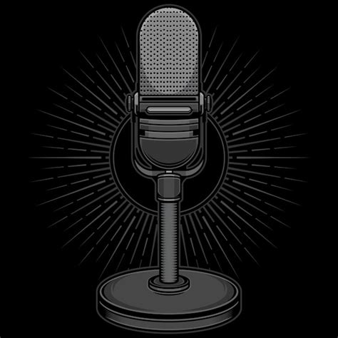 Premium Vector Vintage Microphone Icon Logo