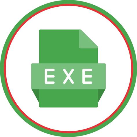 Exe File Format Icon 15583716 Vector Art At Vecteezy