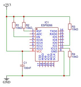 IC ESP8266 Minimal Resources EasyEDA