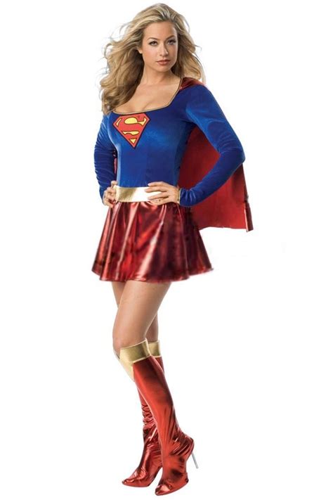 Sexy Woman Superhero Adult Costume Fancy Dress Outfit Halloween Super Girl Superwoman Costume