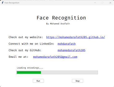 Github Mohamedarafath Face Recognition System A Machine Learning Model Created Using