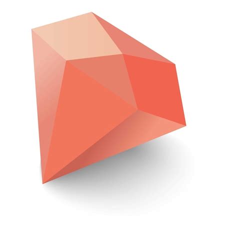 Premium Vector Ruby Icon Isometric 3d Illustration Of Ruby Vector