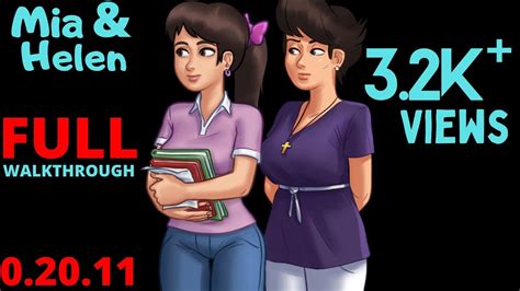 Summertime Saga Mia And Helen Quest 0 20 11 Full Walkthrough Adult