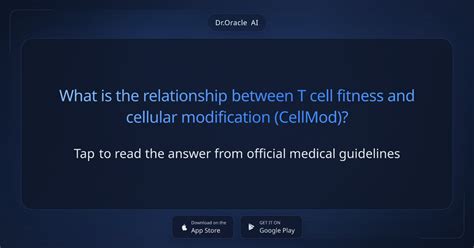 What Is The Relationship Between T Cell Fitness And Cellular Modification Cellmod